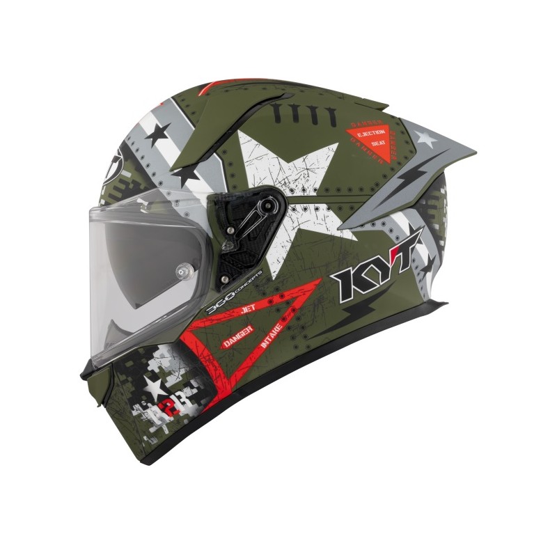 KYT R2R MAX ASSAULT MATT ARMY GREEN - MotoArt